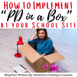 How to Implement "PD on Demand" at your School Site - Always A Lesson