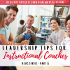 Leadership Tips for Instructional Coaches- Part 3 - Always A Lesson